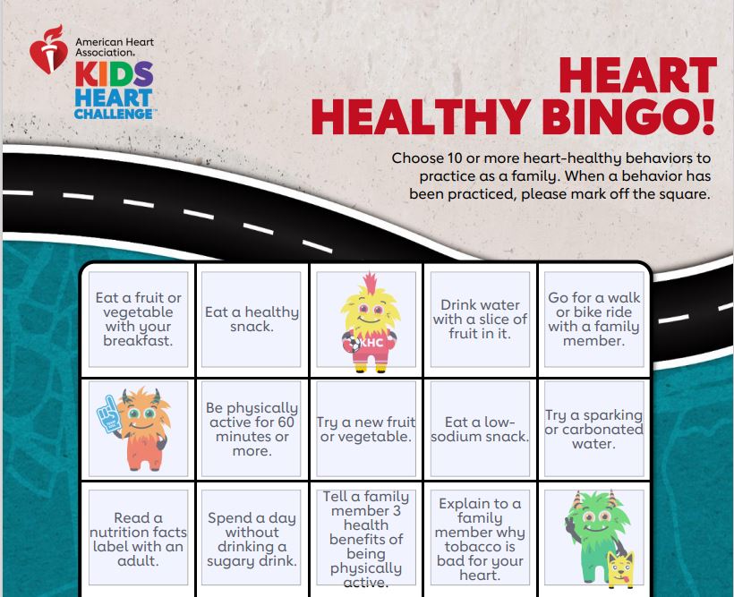 Heart Healthy Bingo at Staci Clarke blog
